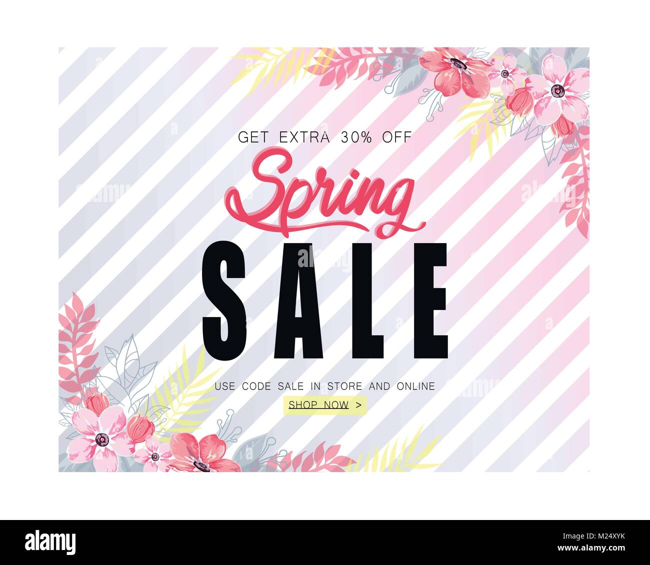 Spring sale background vector illustration Stock Vector Image & Art - Alamy
