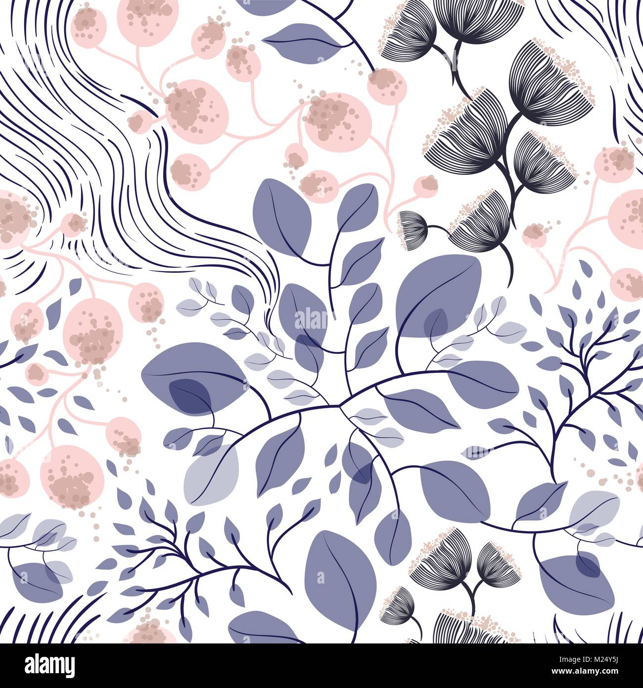 Seamless floral pattern vector illustration Stock Vector Image & Art ...