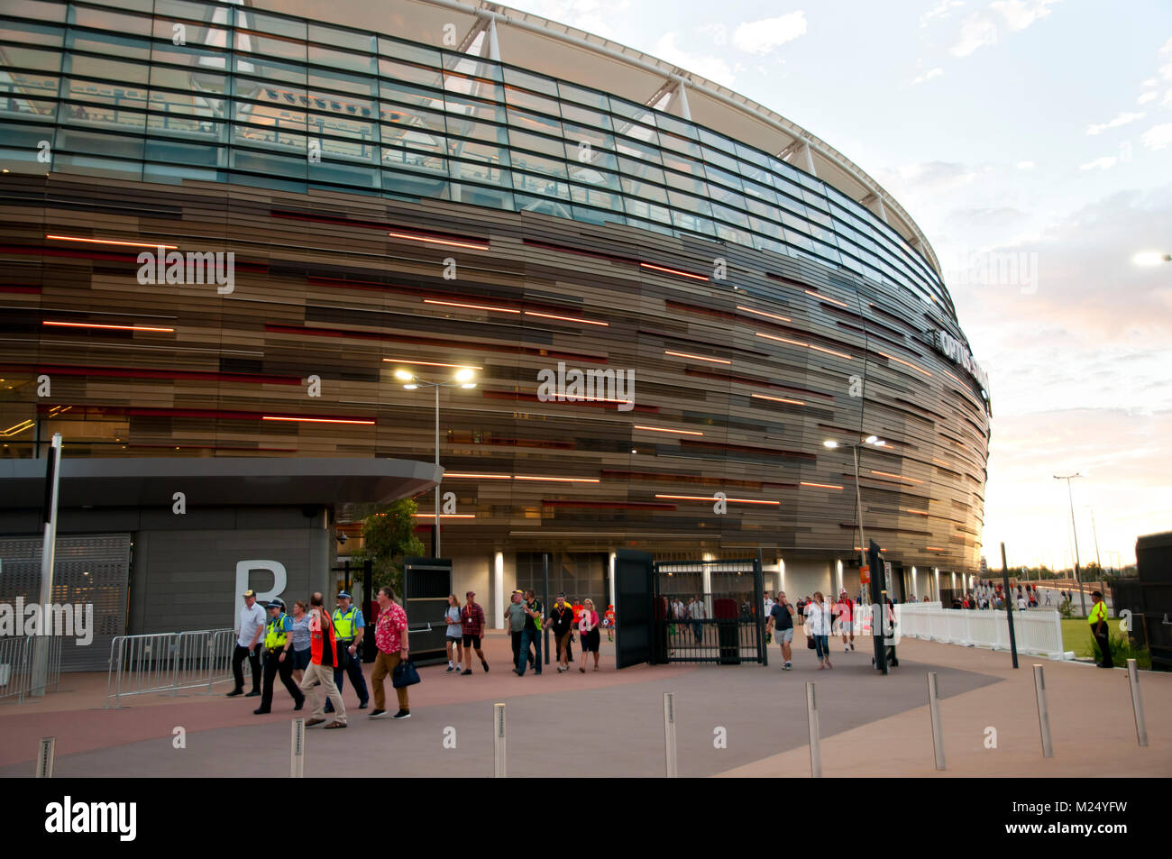 PERTH, AUSTRALIA - February 1, 2018: New Optus Stadium in Perth opened ...