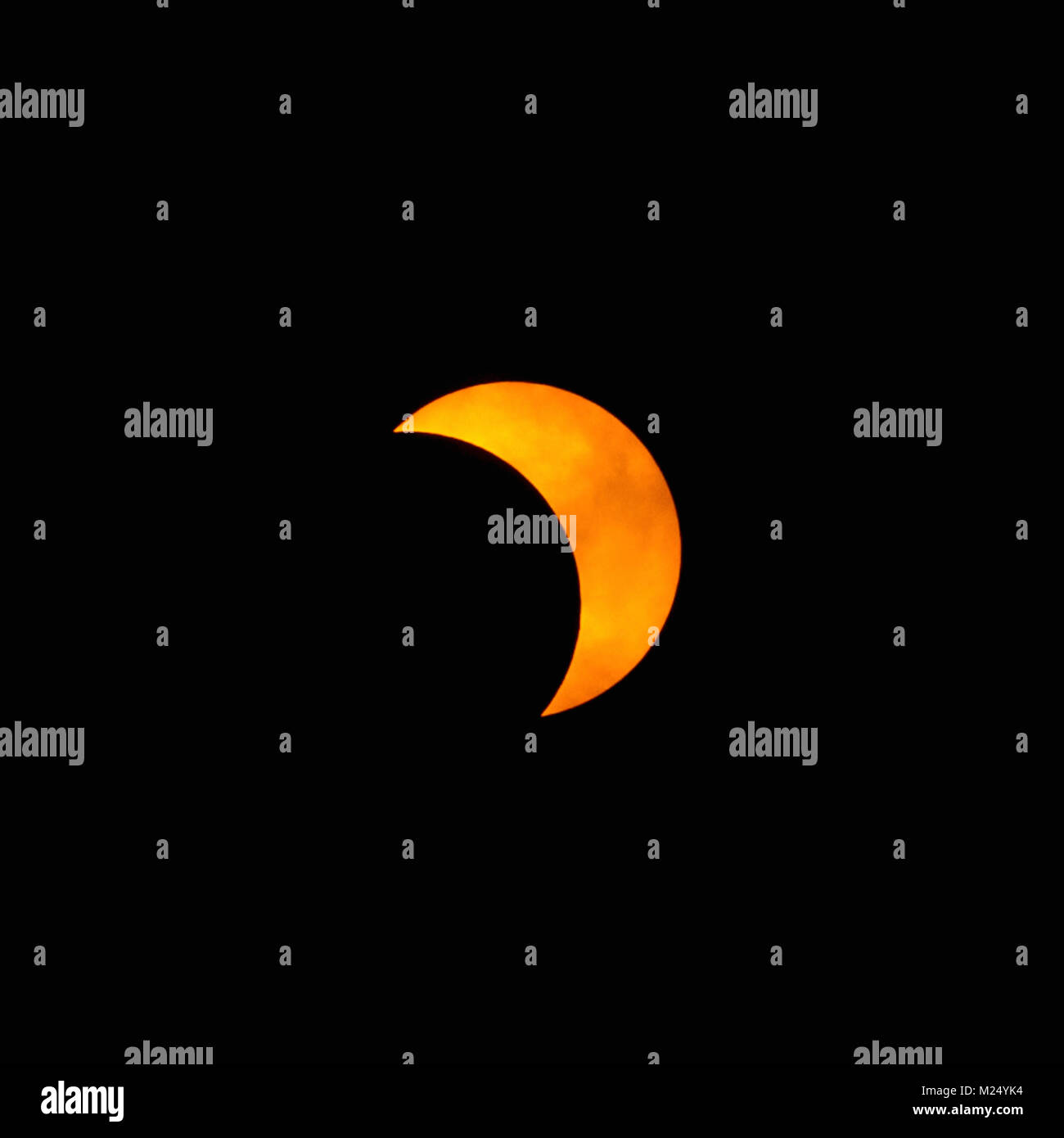 2017 Partial Solar Eclipse in Yosemite National Park, California, USA ...