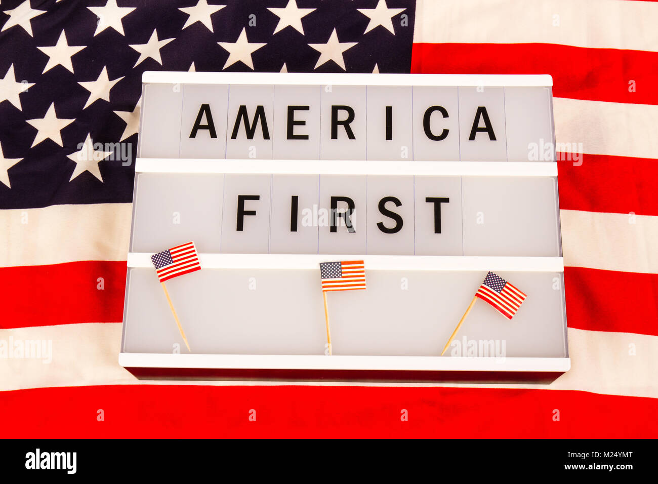 America first campaign slogan hi-res stock photography and images - Alamy