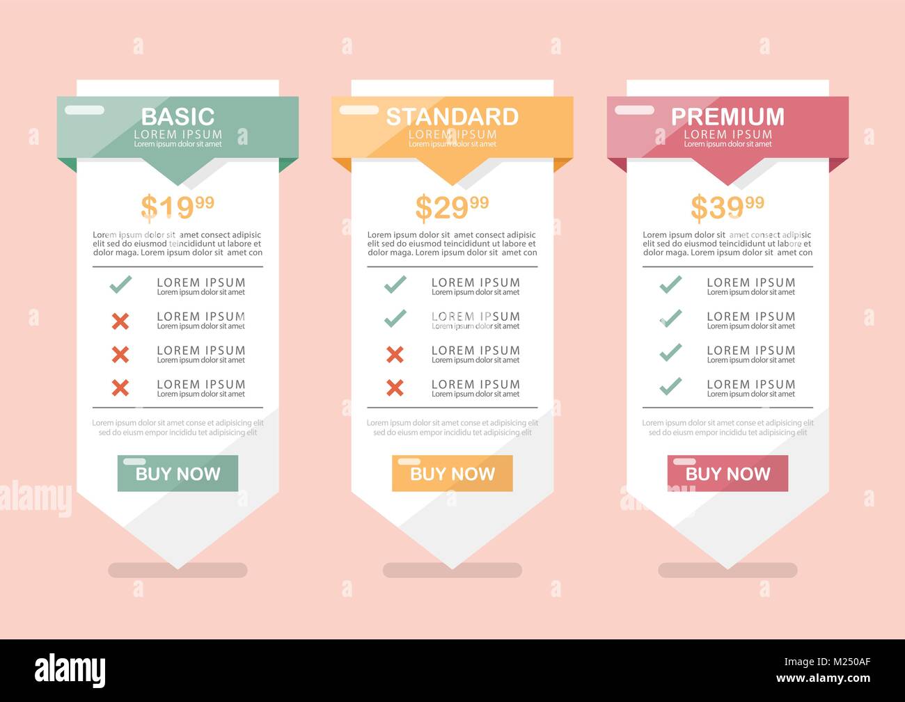 Three vector banner interface. Vector illustration Stock Vector Image ...