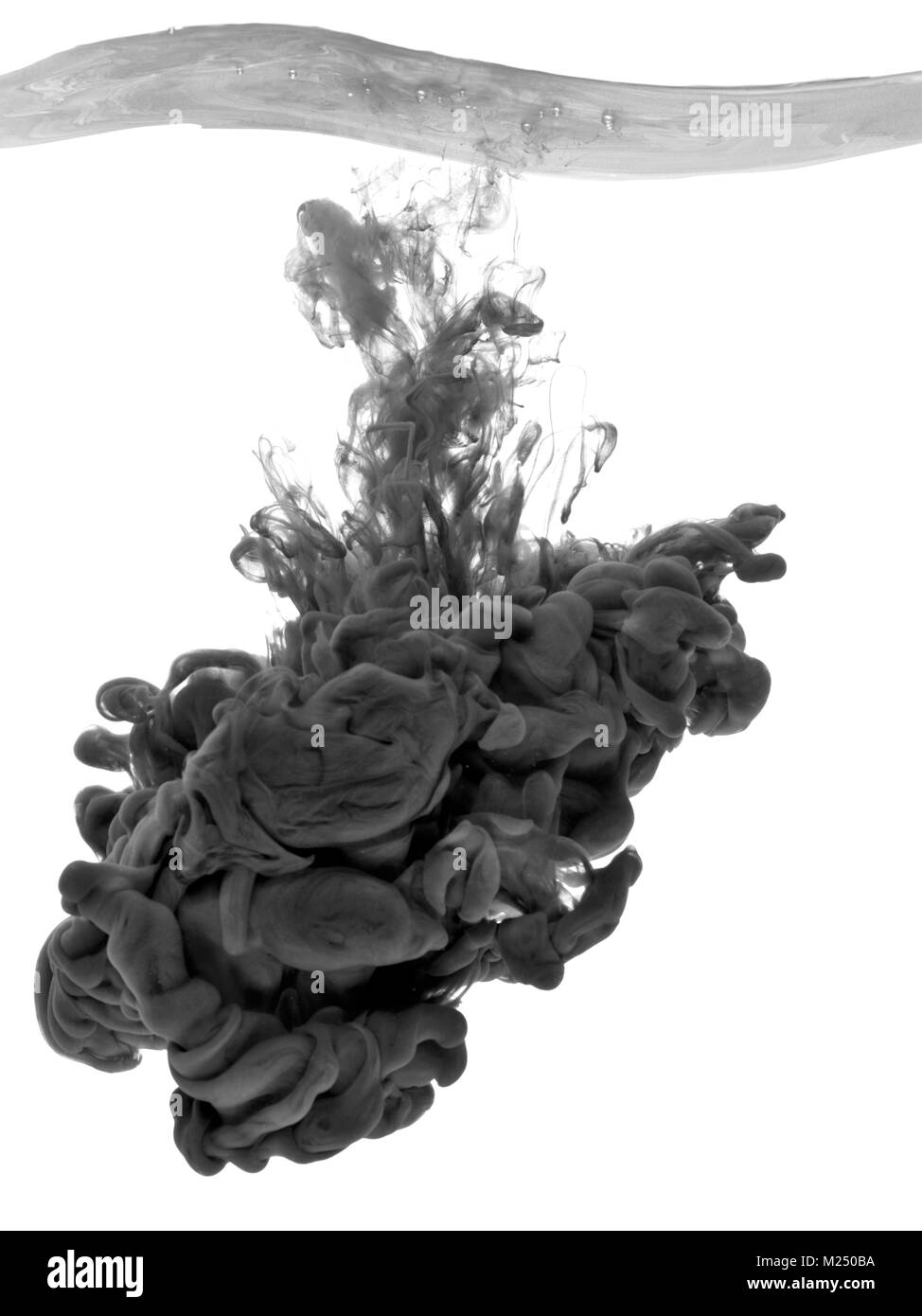 Watercolor paint texture in Black and White Stock Photos & Images - Alamy