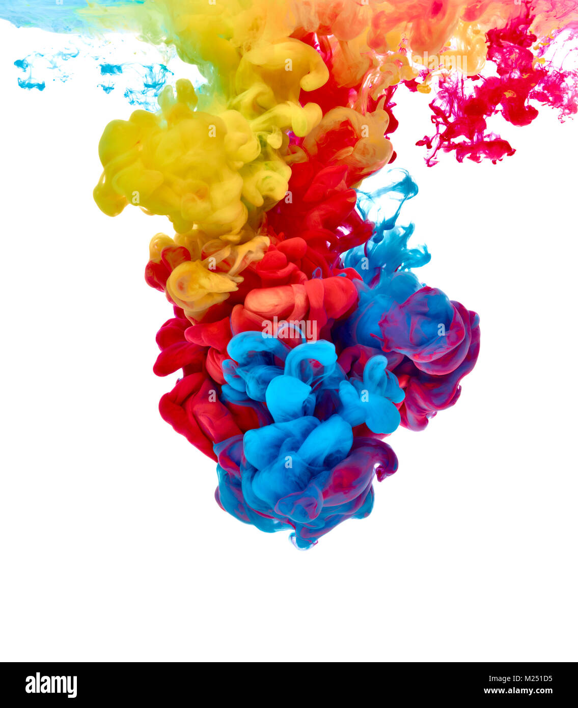 close up of paint in water Stock Photo - Alamy