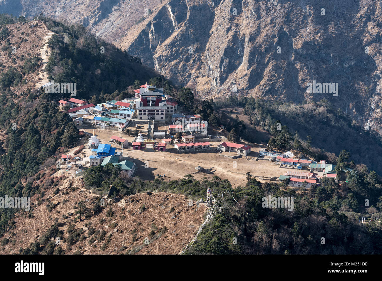 Tengboche village and monastery in Nepal Stock Photo - Alamy