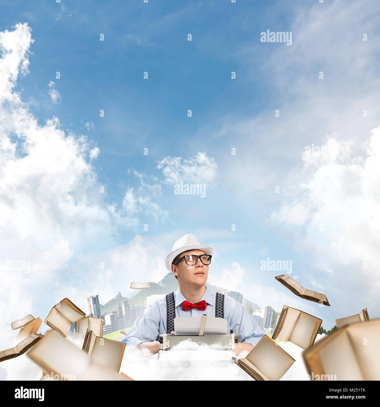 Creative inspiration of young writer Stock Photo - Alamy