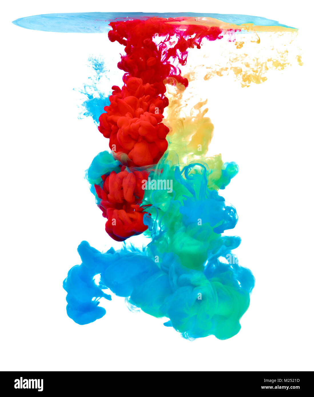 close up of paint in water Stock Photo - Alamy