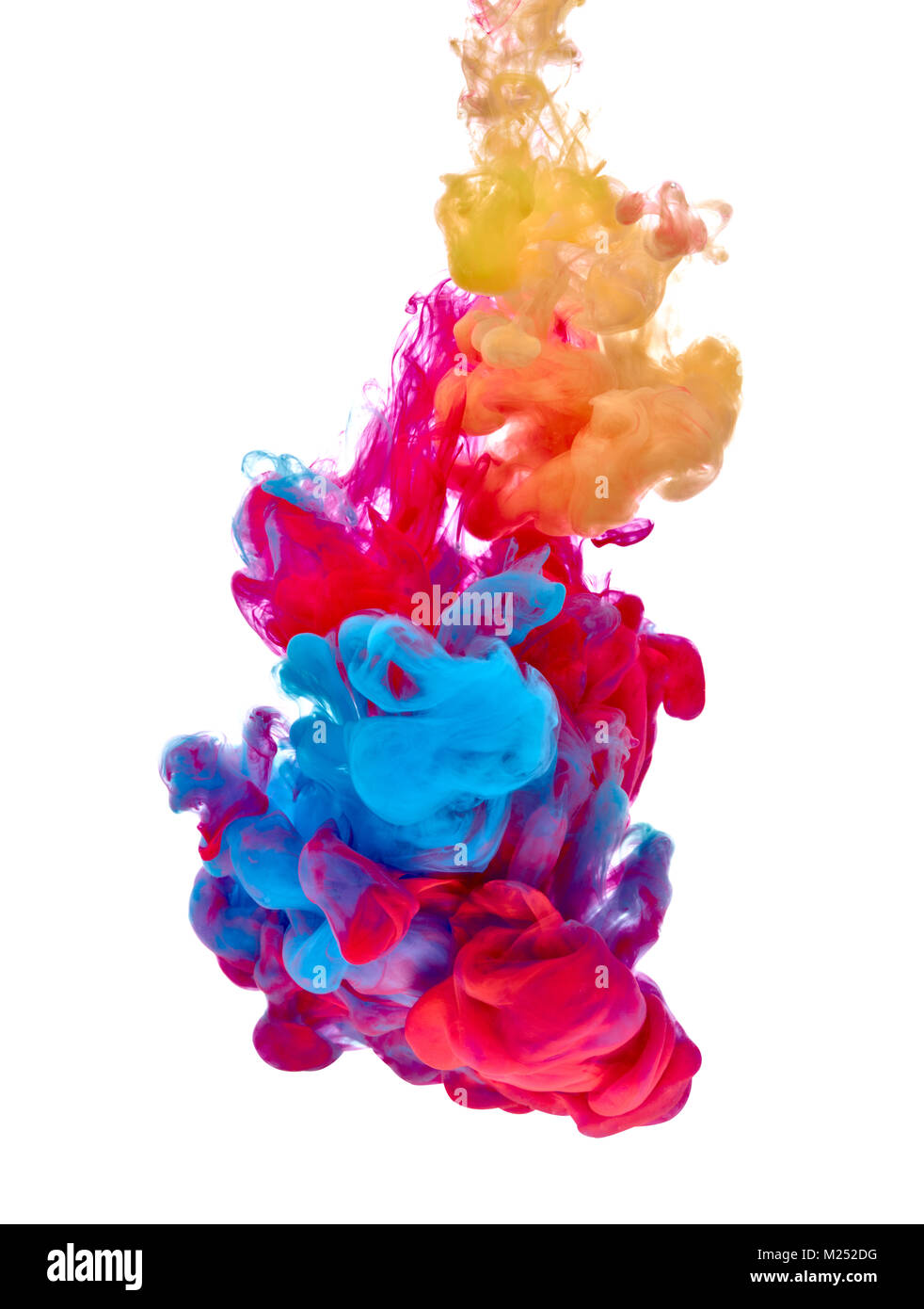 close up of paint in water Stock Photo - Alamy
