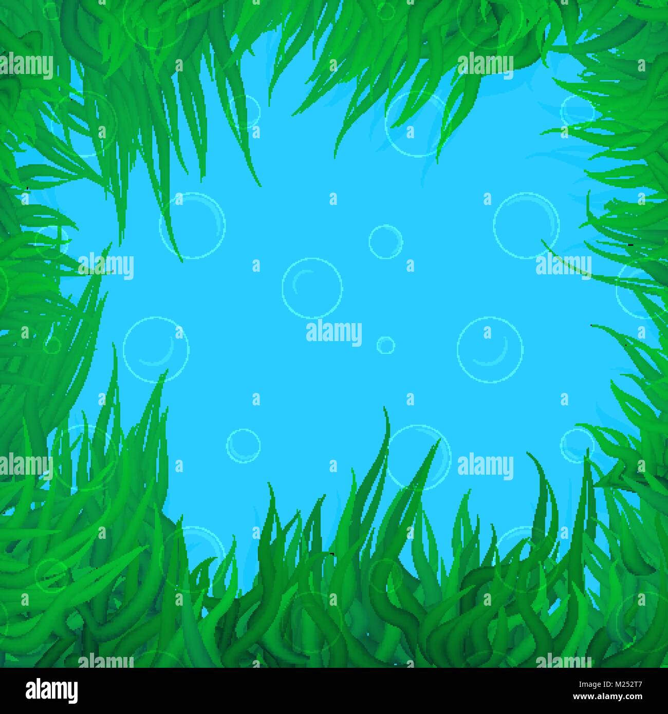 Fresh water green algae Stock Vector Images - Alamy
