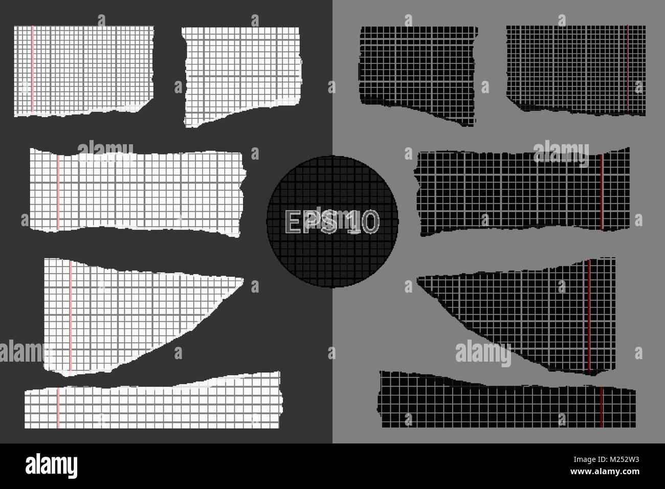 Torn sheets Stock Vector Images - Alamy