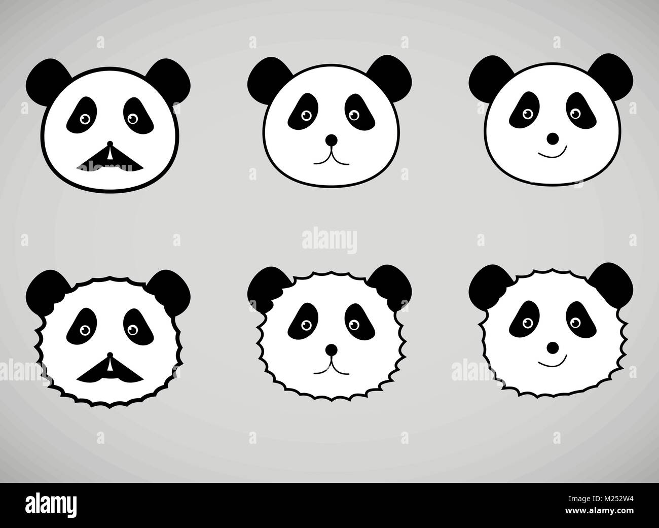 Cute black white simple Stock Vector Images - Alamy