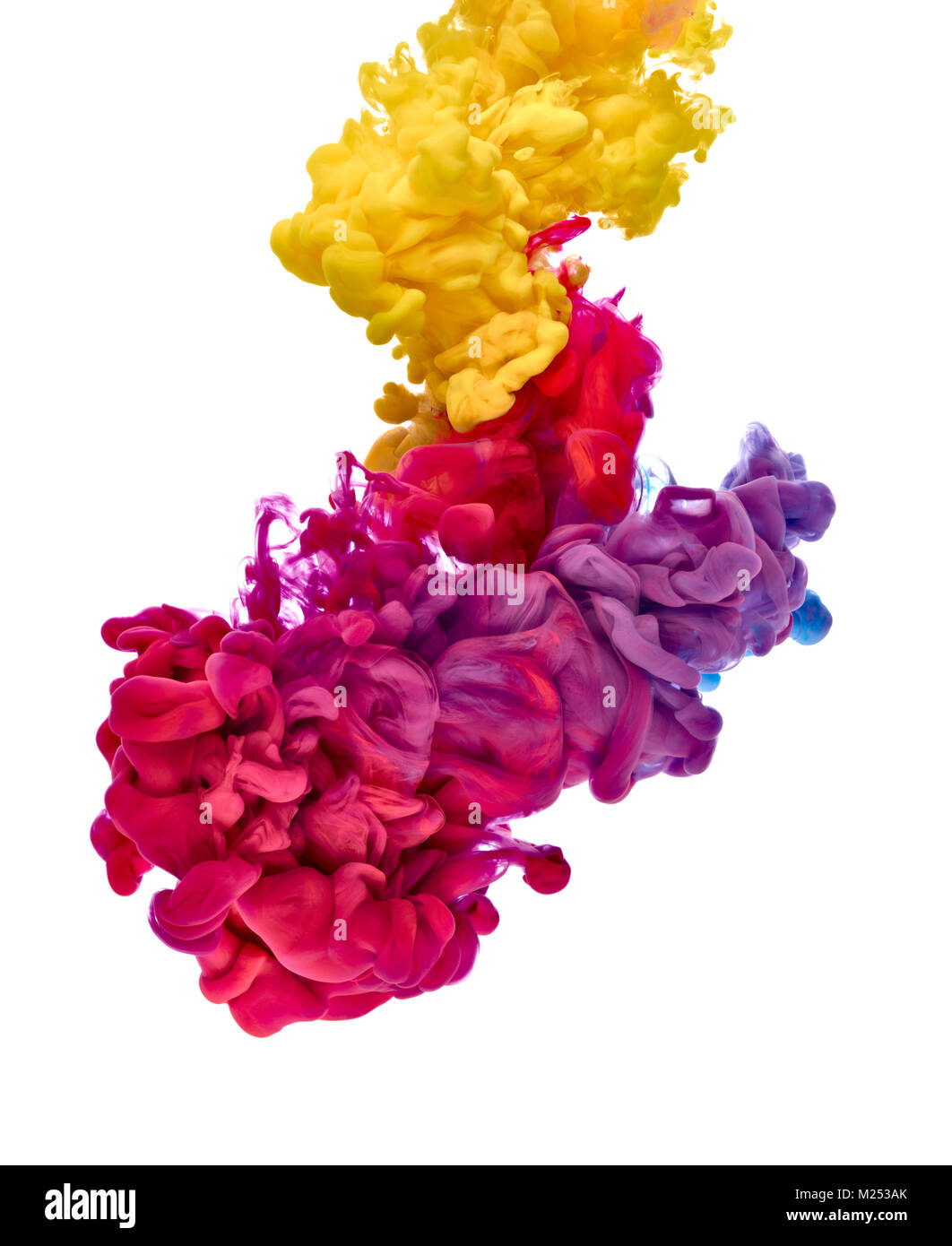 close up of paint in water Stock Photo - Alamy