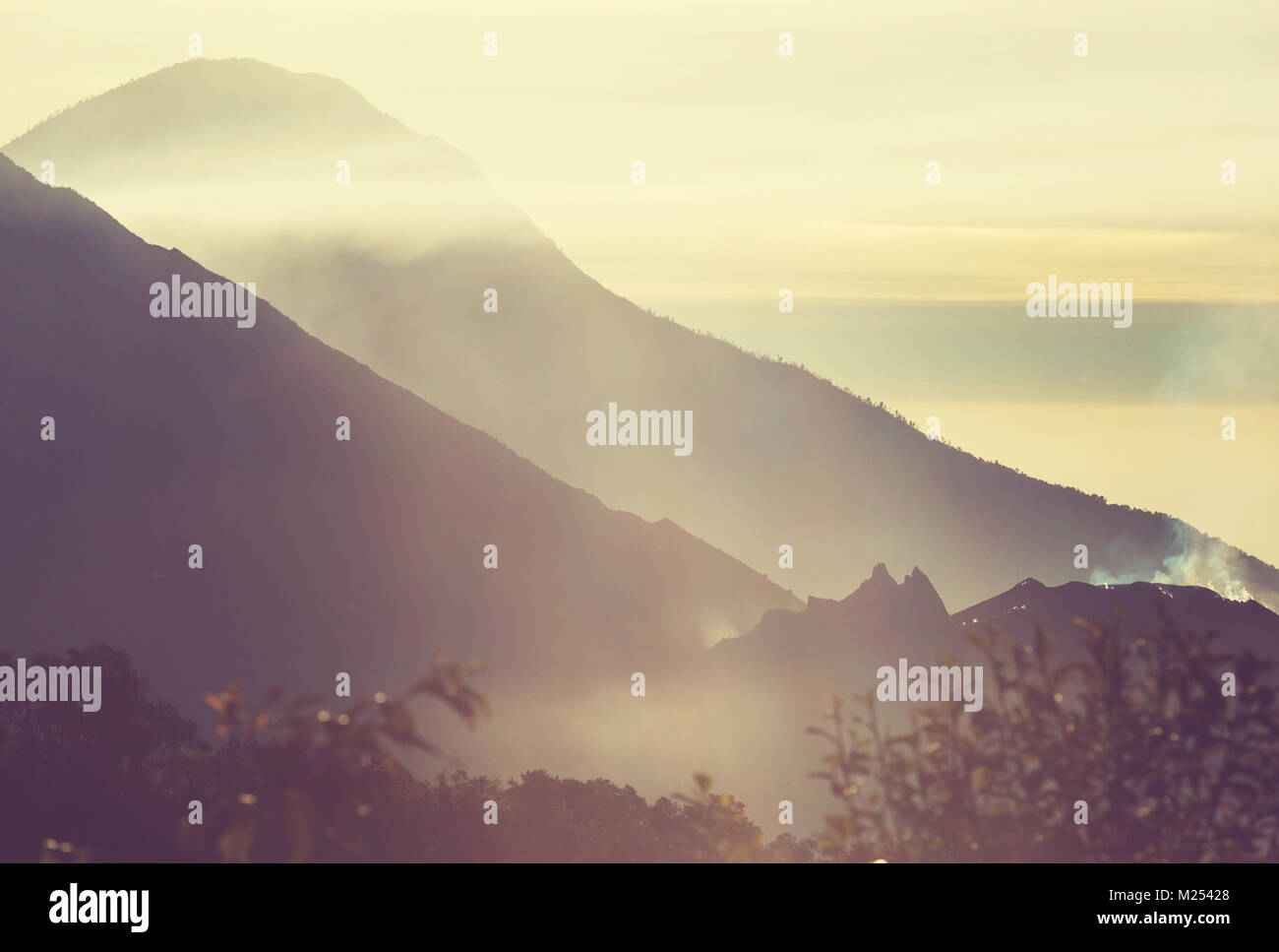 Beautiful volcanoes landscapes in Guatemala, Central America Stock ...