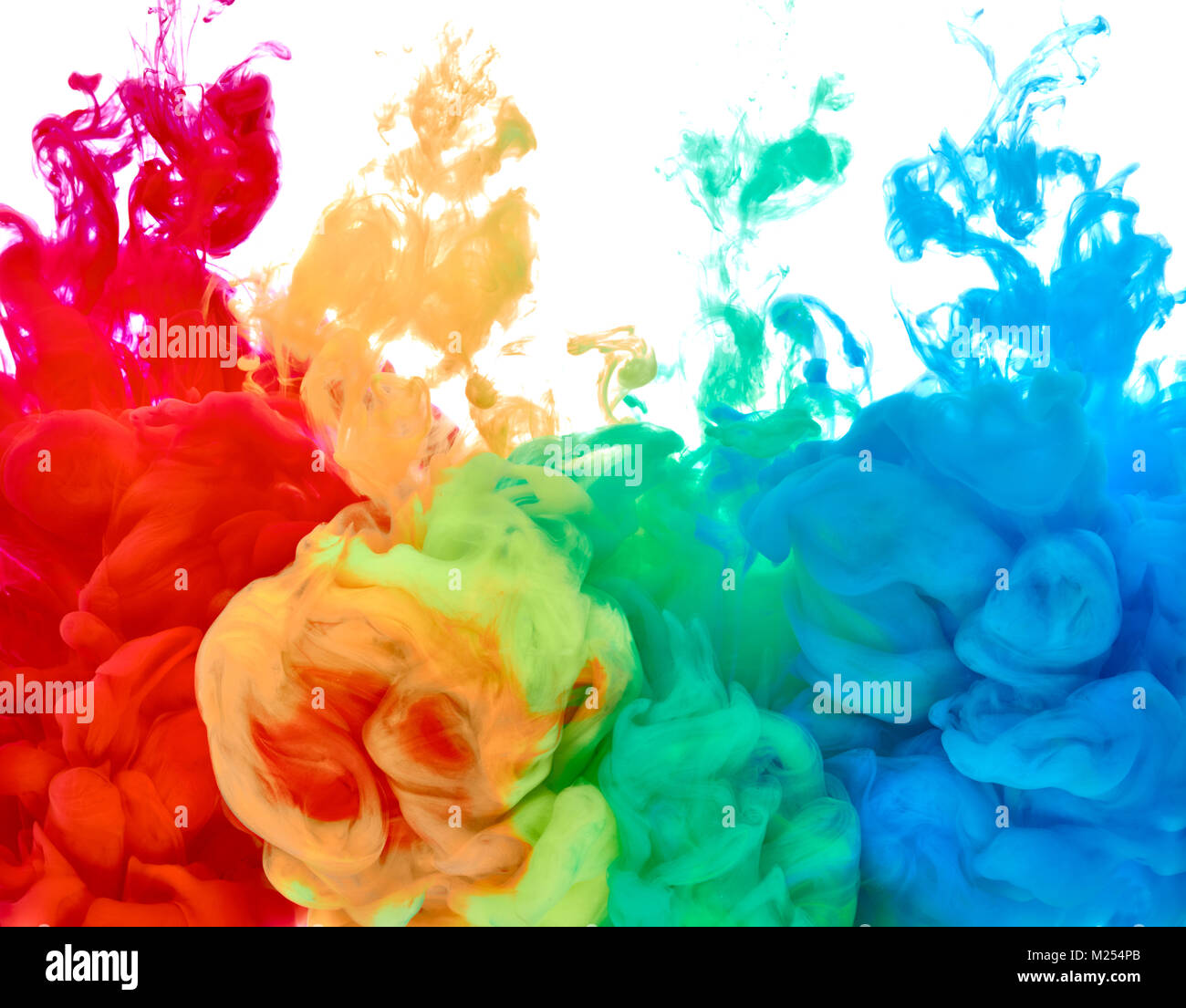close up of paint in water Stock Photo - Alamy