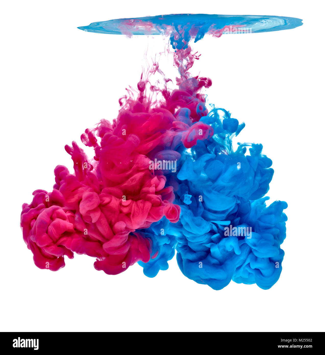Rose liquid paint splash Cut Out Stock Images & Pictures - Alamy
