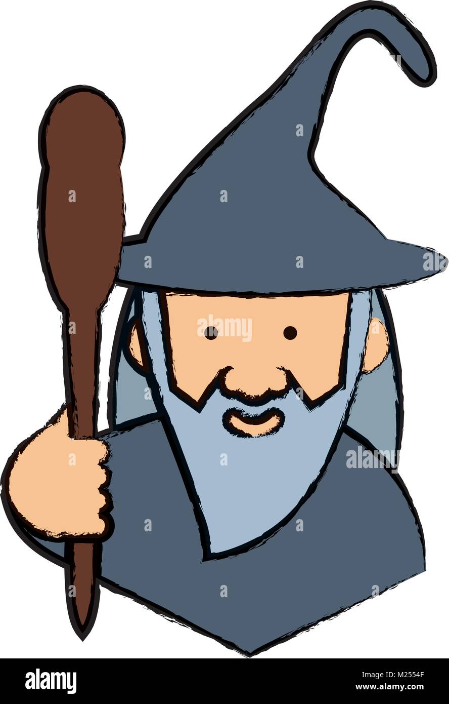 cartoon wizard icon Stock Vector Image & Art - Alamy