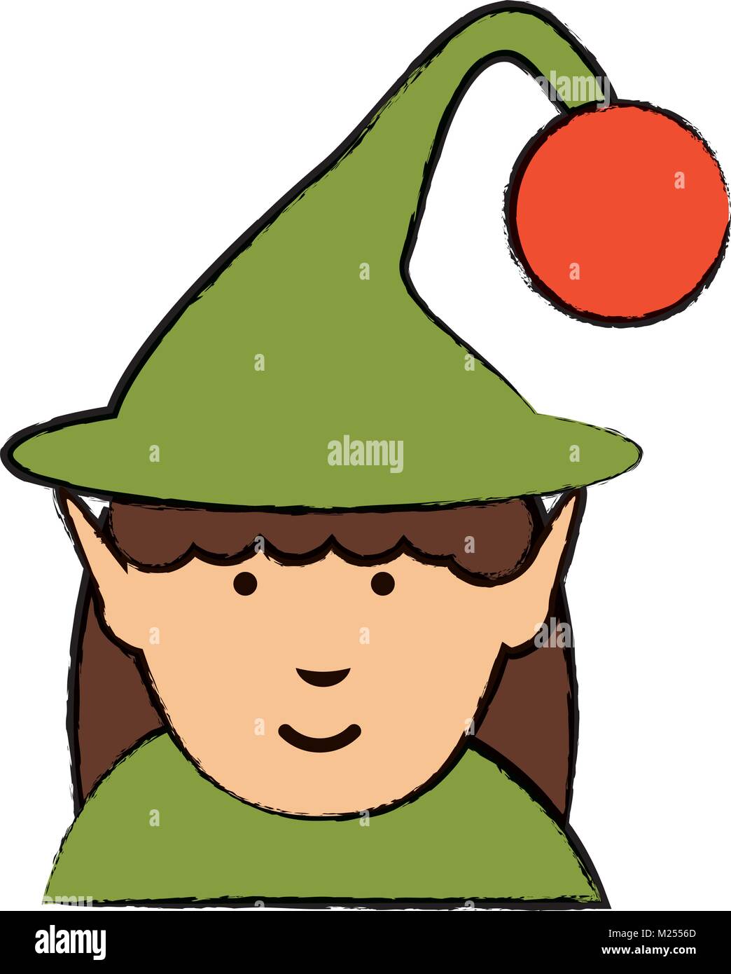 cartoon elf girl icon Stock Vector Image & Art - Alamy
