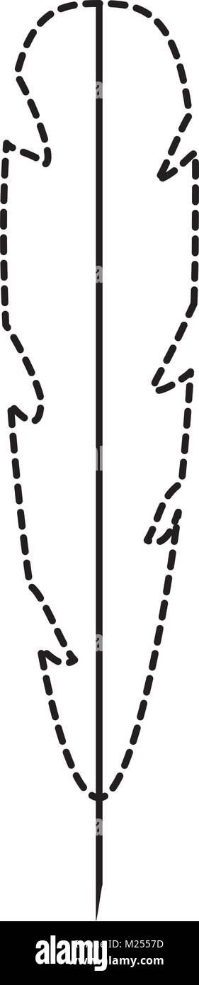 Rustic feather decoration design Black and White Stock Photos & Images ...