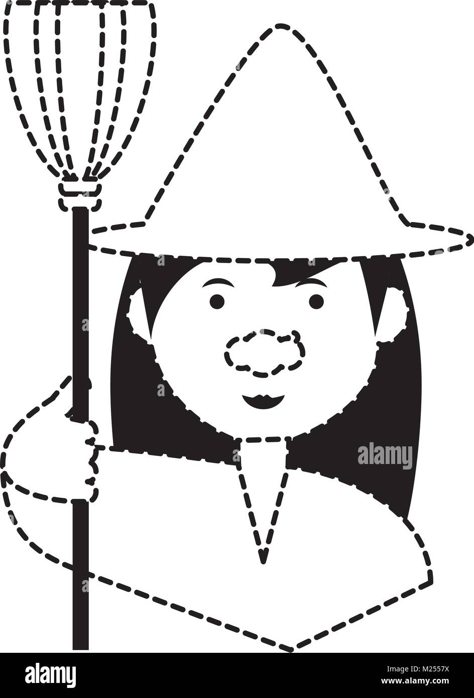 cartoon witch icon image Stock Vector Image & Art - Alamy