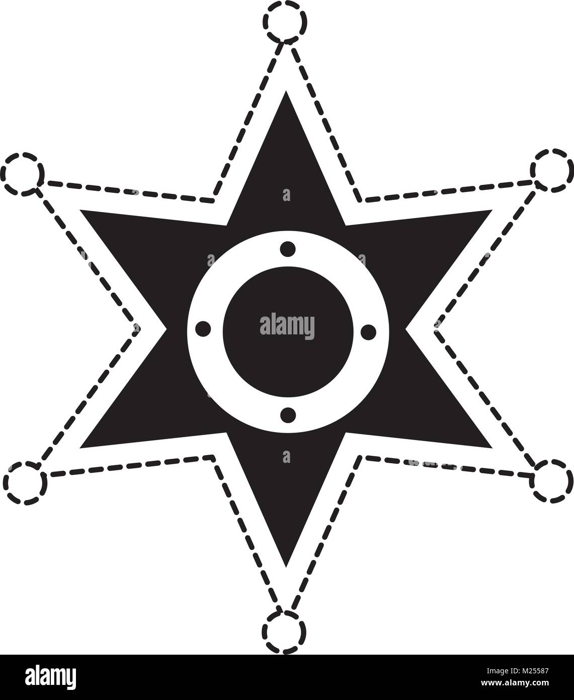 sheriff star icon image Stock Vector Image & Art - Alamy