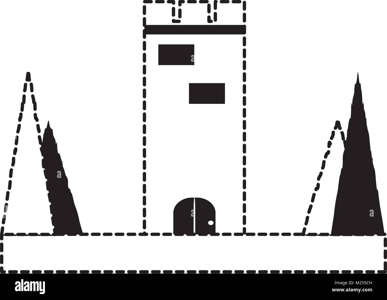 Medieval castle tower icon Stock Vector Image & Art - Alamy