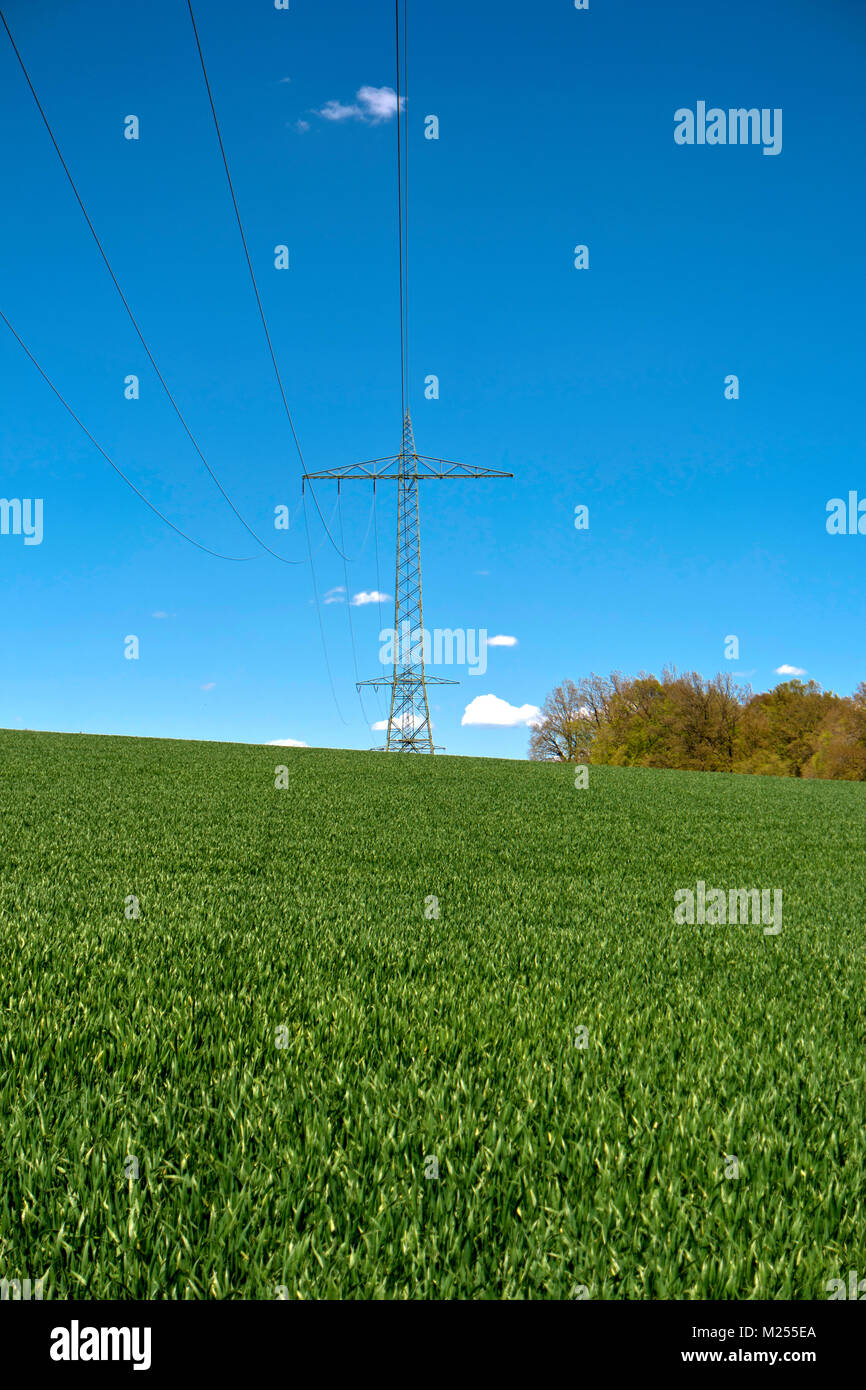 Power Poles in Germany Stock Photo - Alamy