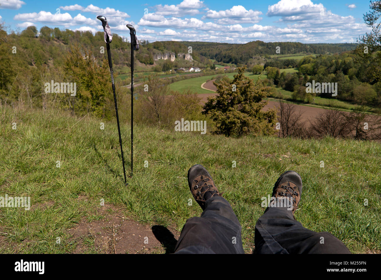 On the Altmuehltal Panorama Trail in Germany Stock Photo - Alamy