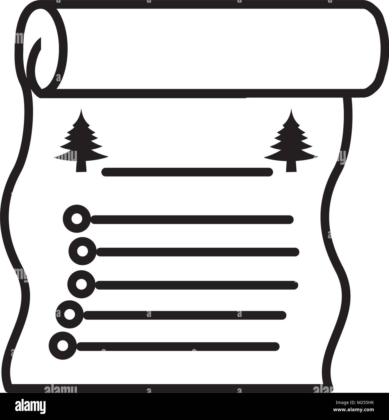 Old paper scroll icon Stock Vector Image & Art - Alamy