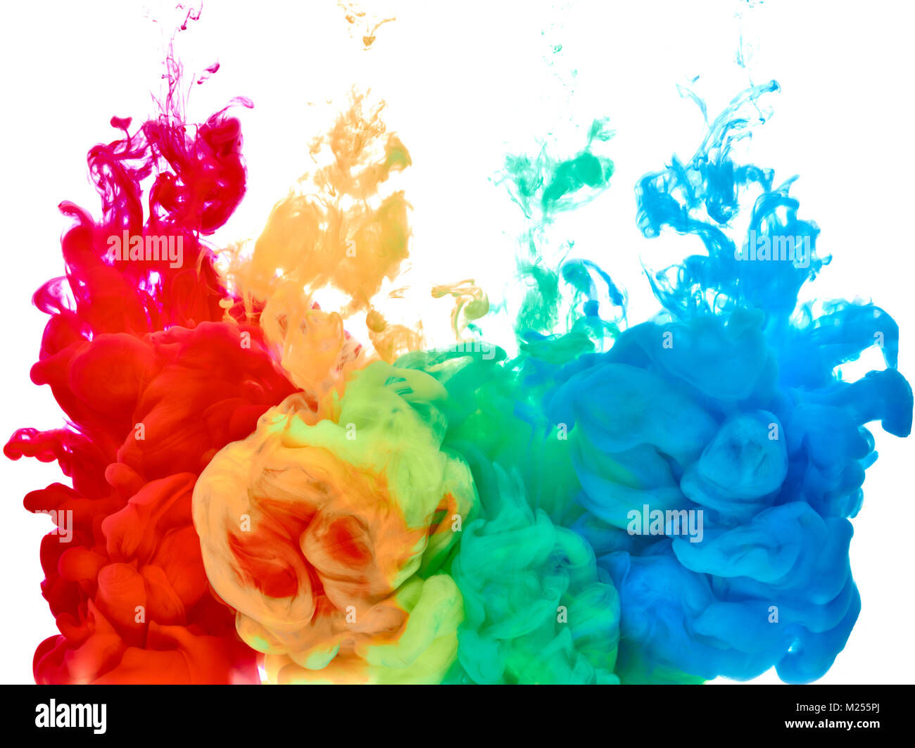 close up of paint in water Stock Photo - Alamy