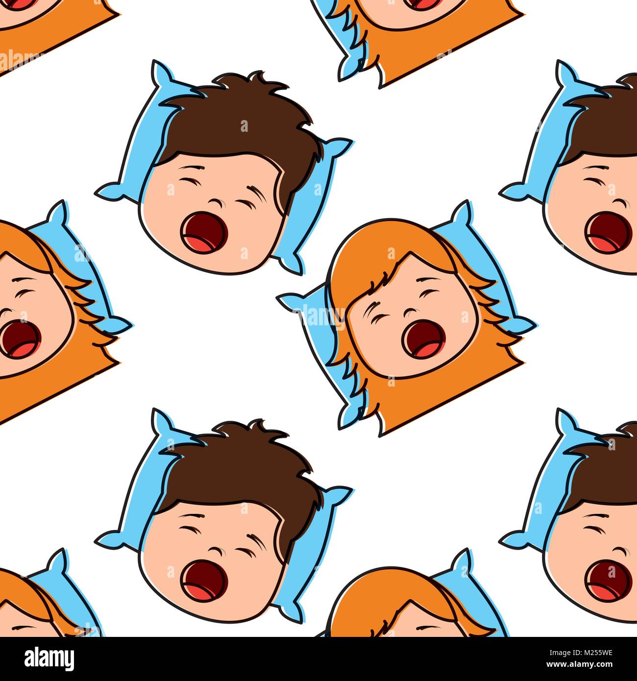 child sleeping pattern image Stock Vector Image & Art - Alamy