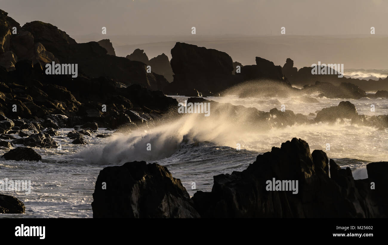Duckpool Beach in Cornwall Stock Photo - Alamy