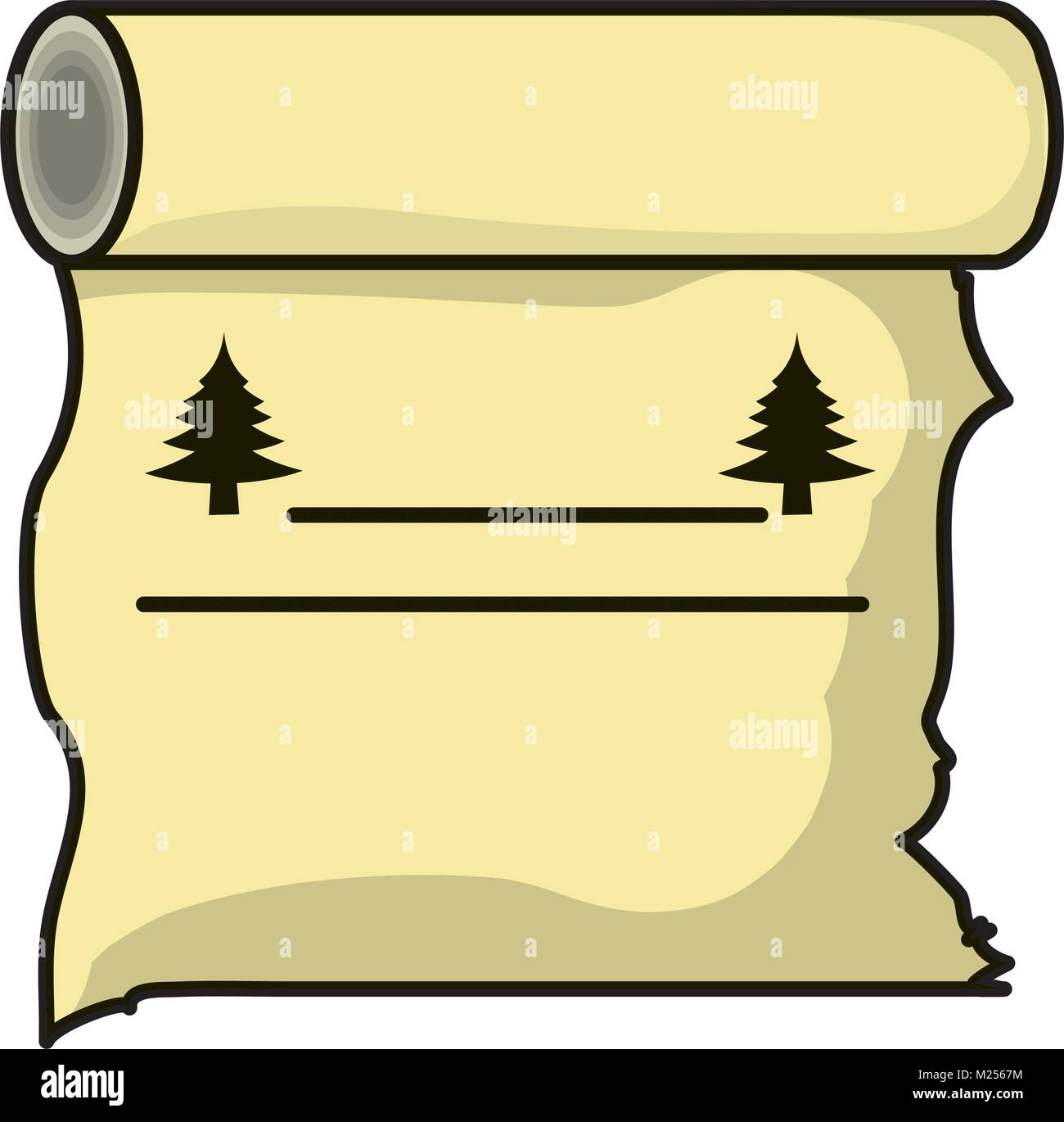 Old paper scroll icon Stock Vector Image & Art - Alamy