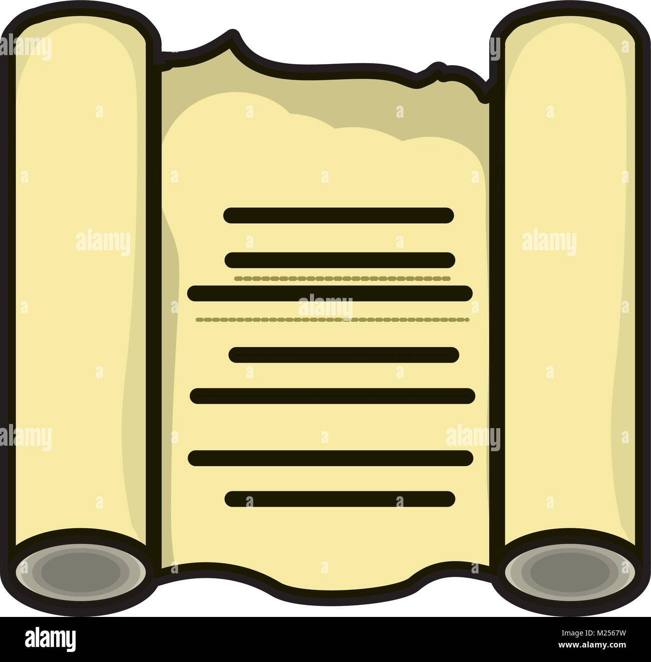 Old paper scroll icon Stock Vector Image & Art - Alamy