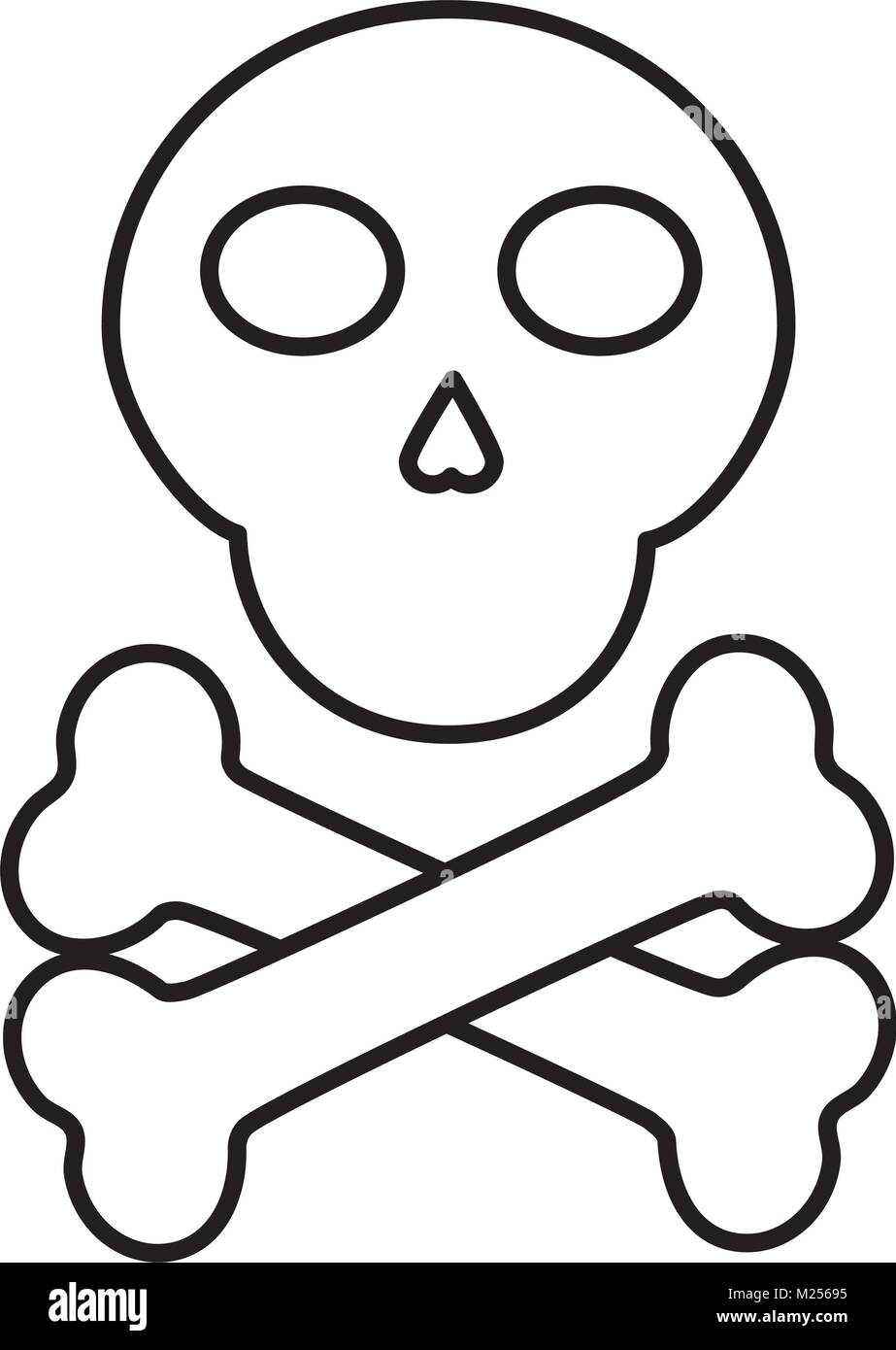 Pirate skull bandana Black and White Stock Photos & Images - Alamy