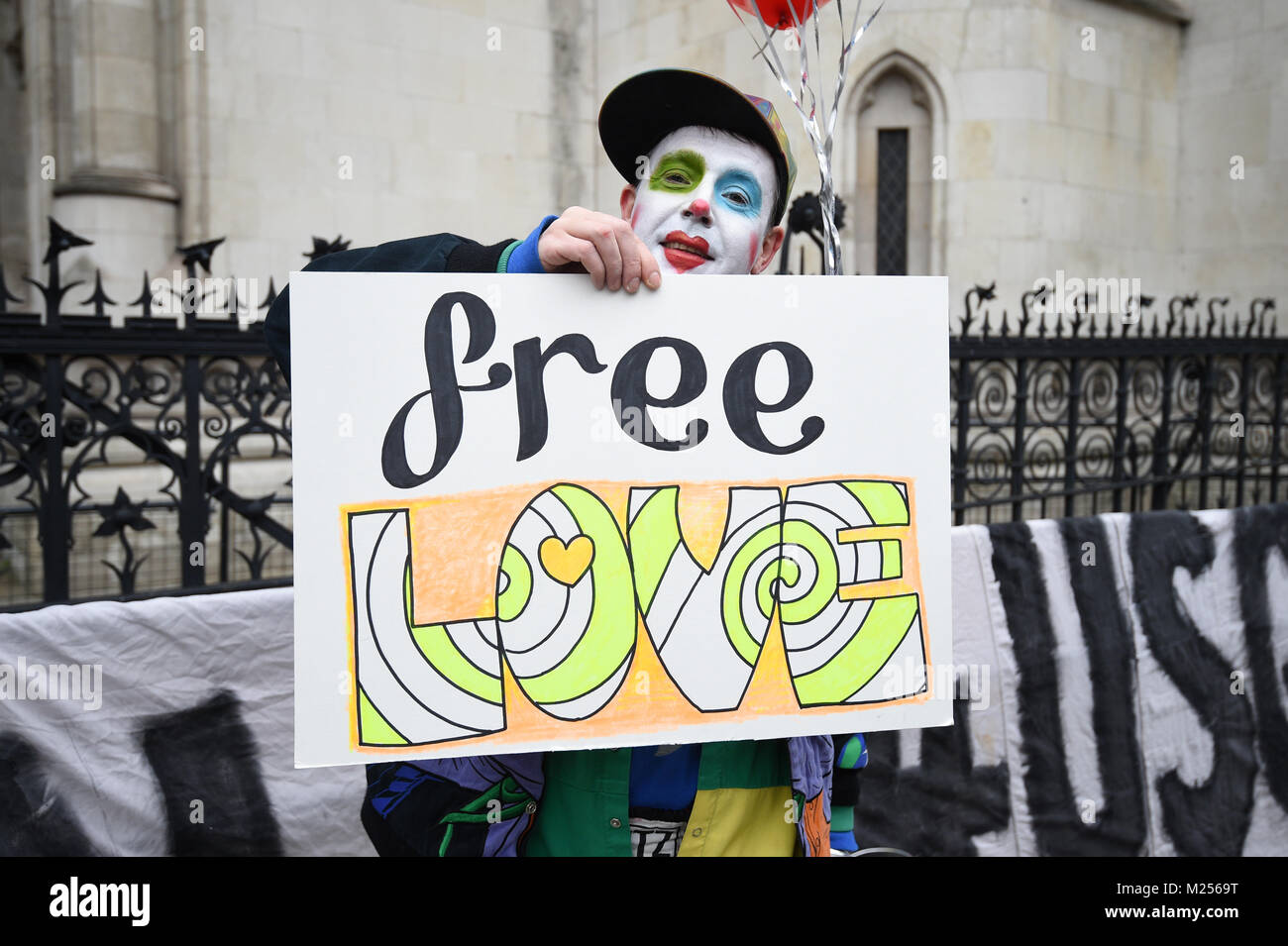 Supporters for alleged computer hacker Lauri Love outside the Royal ...