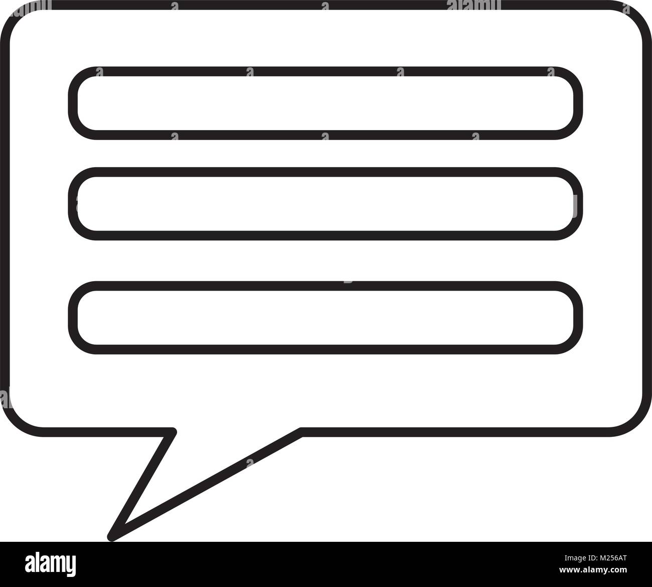 chat bubble with lines icon image Stock Vector Image & Art - Alamy
