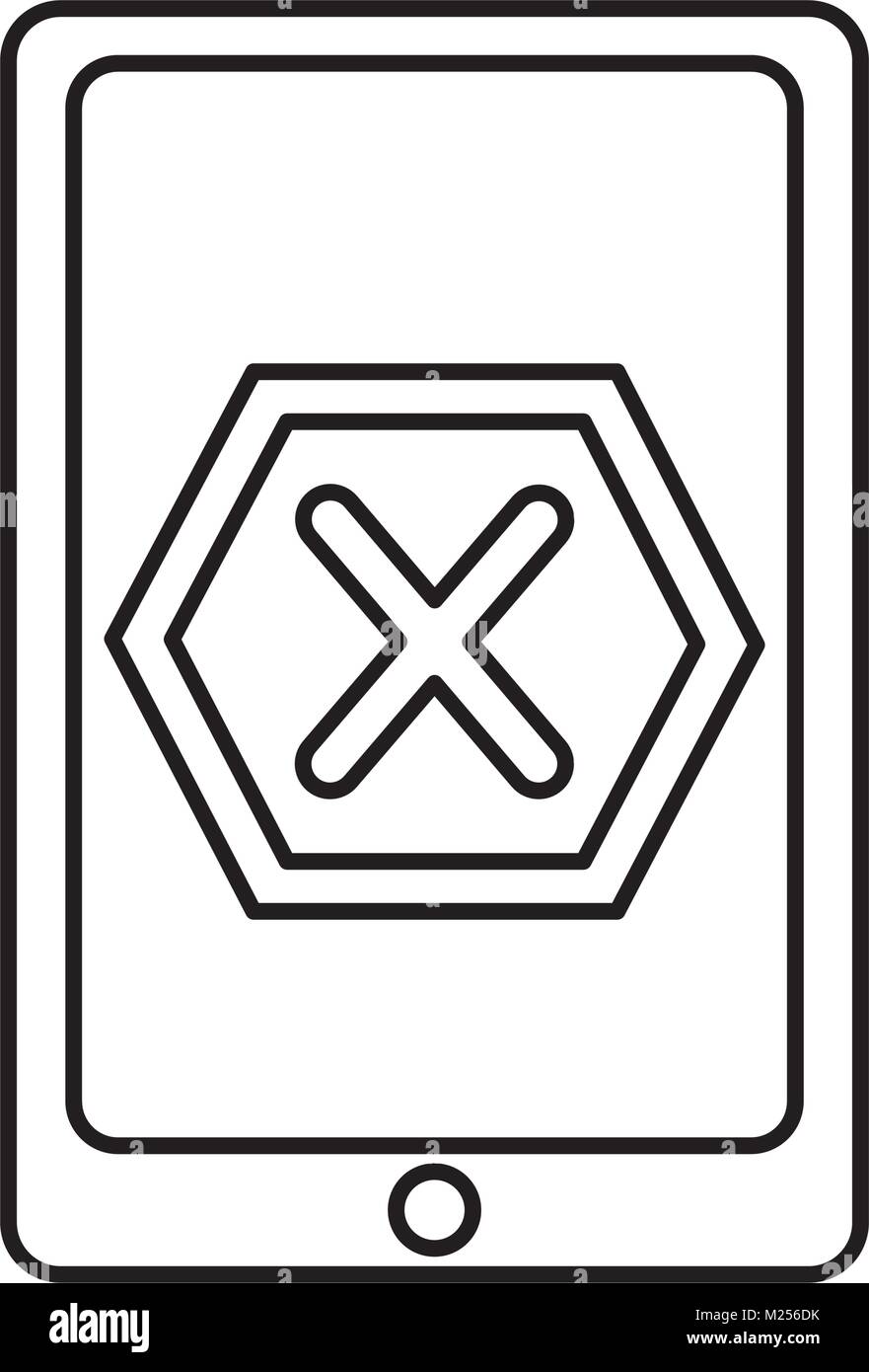 smartphone with forbidden sign icon image Stock Vector Image & Art - Alamy