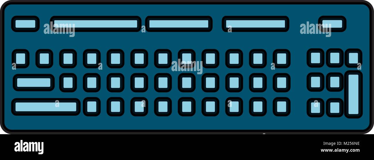 computer keyboard device equipment icon Stock Vector Image & Art - Alamy