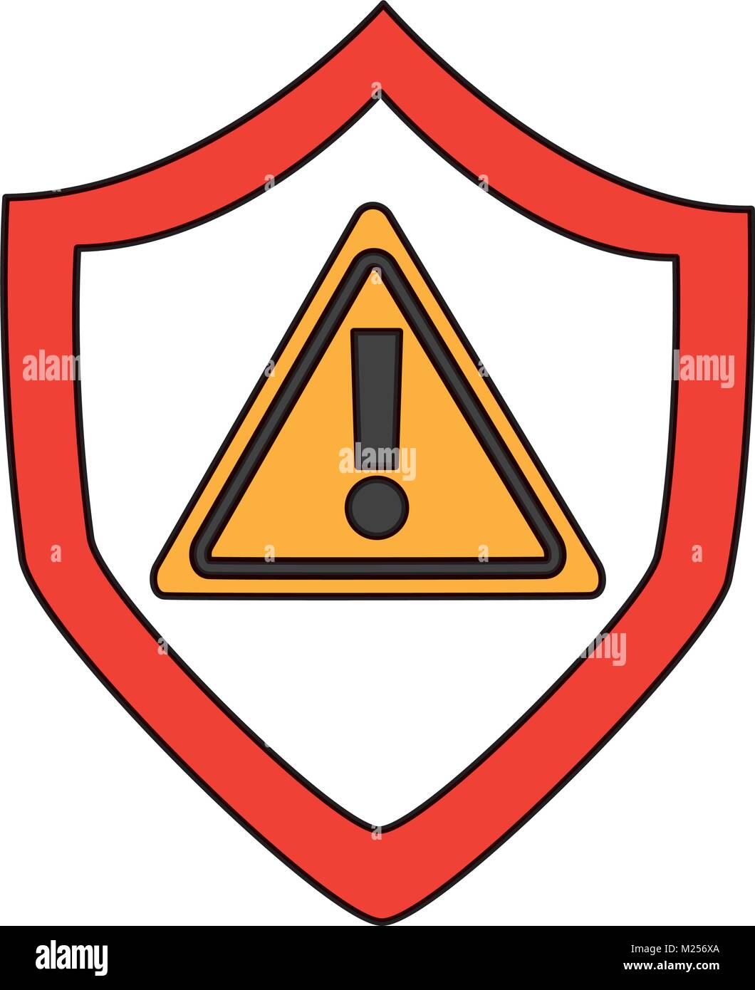 shield protection safety warning cyber concept Stock Vector Image & Art ...
