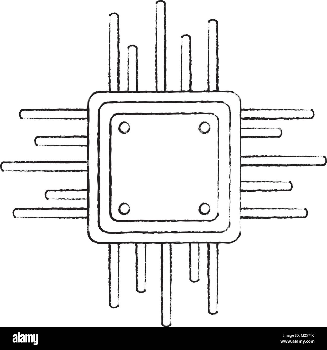 Sketch motherboard hi-res stock photography and images - Alamy