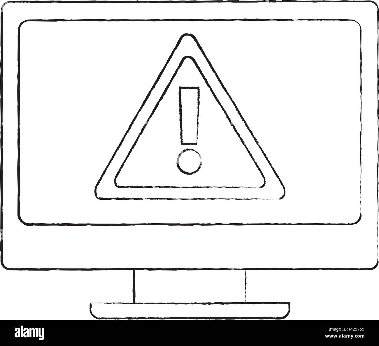 Digital binary warning Black and White Stock Photos & Images - Alamy