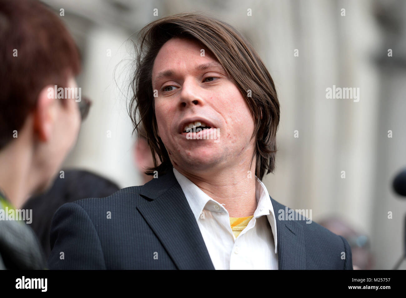 Alleged computer hacker Lauri Love outside the Royal Courts of Justice ...