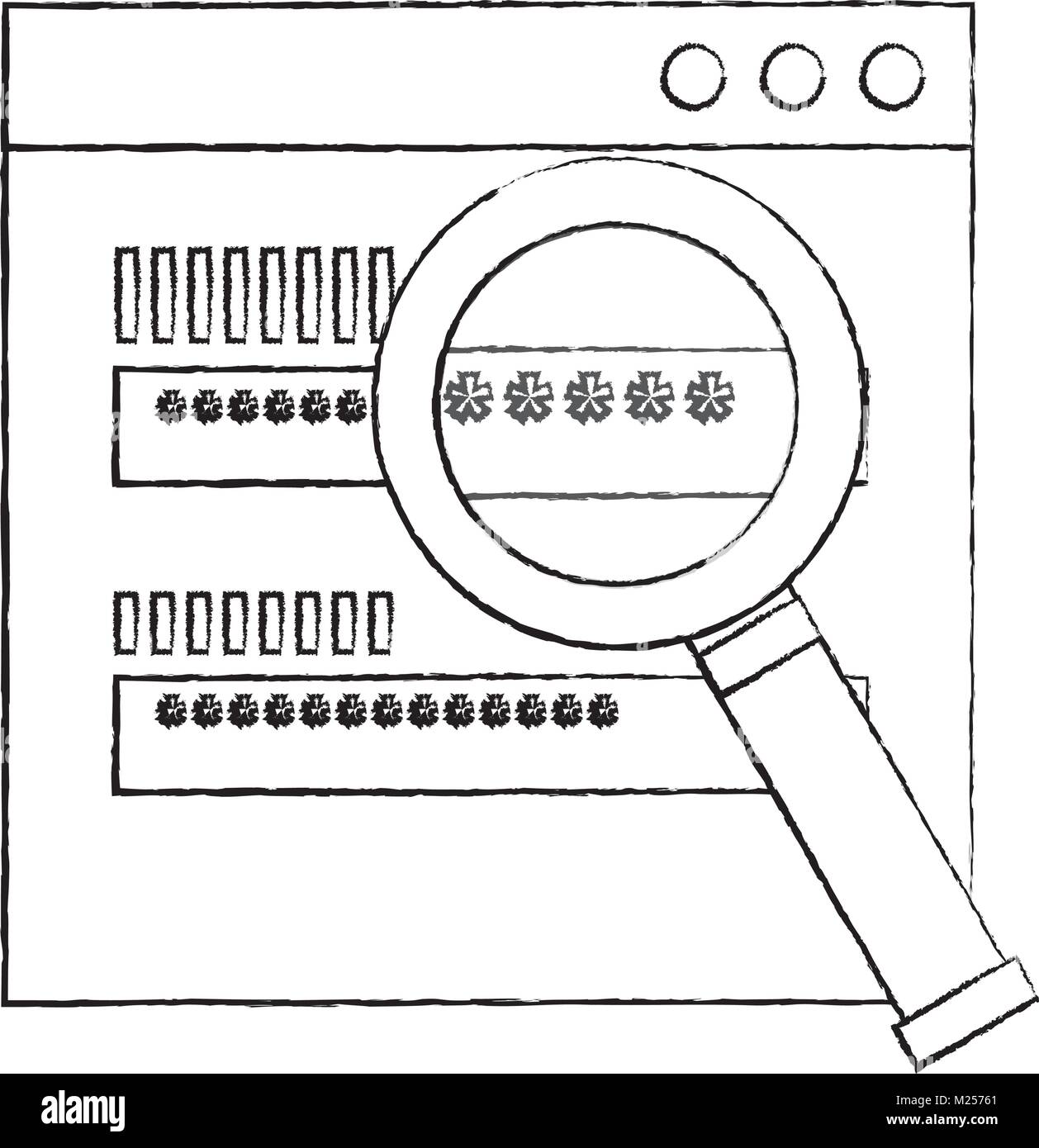 Data login icon flat Black and White Stock Photos & Images - Alamy