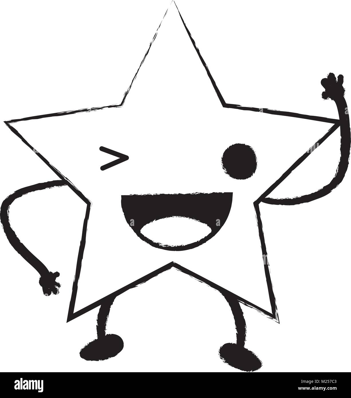 kawaii star icon Stock Vector Image & Art - Alamy