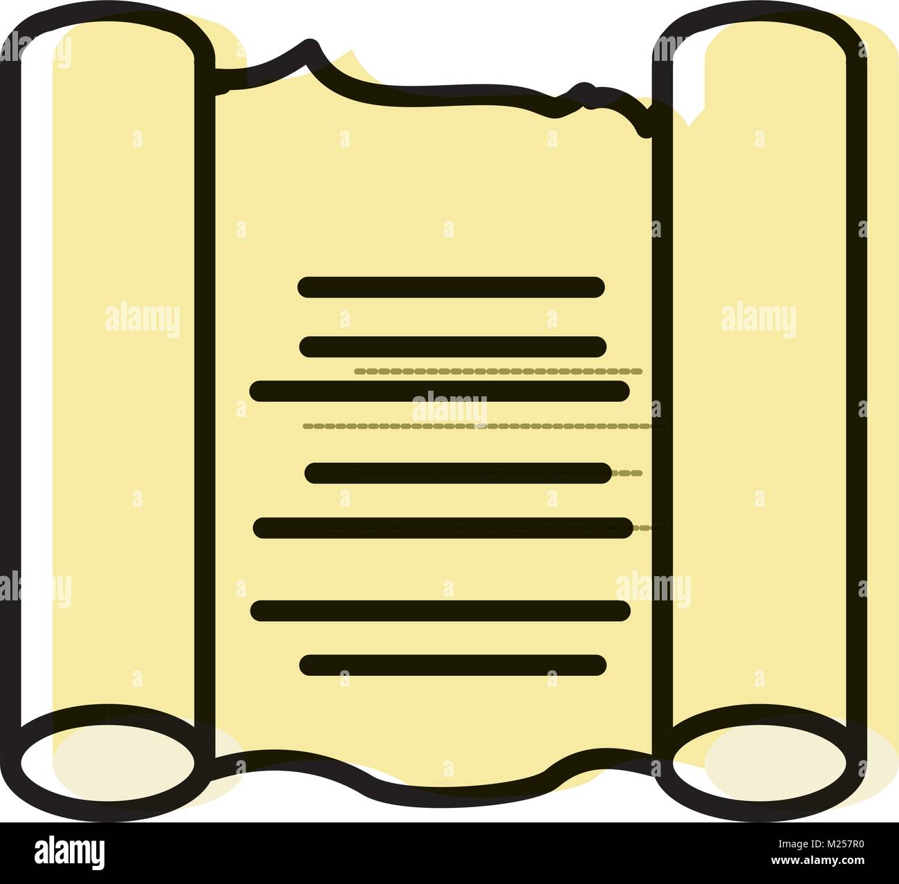 Old paper scroll icon Stock Vector Image & Art - Alamy