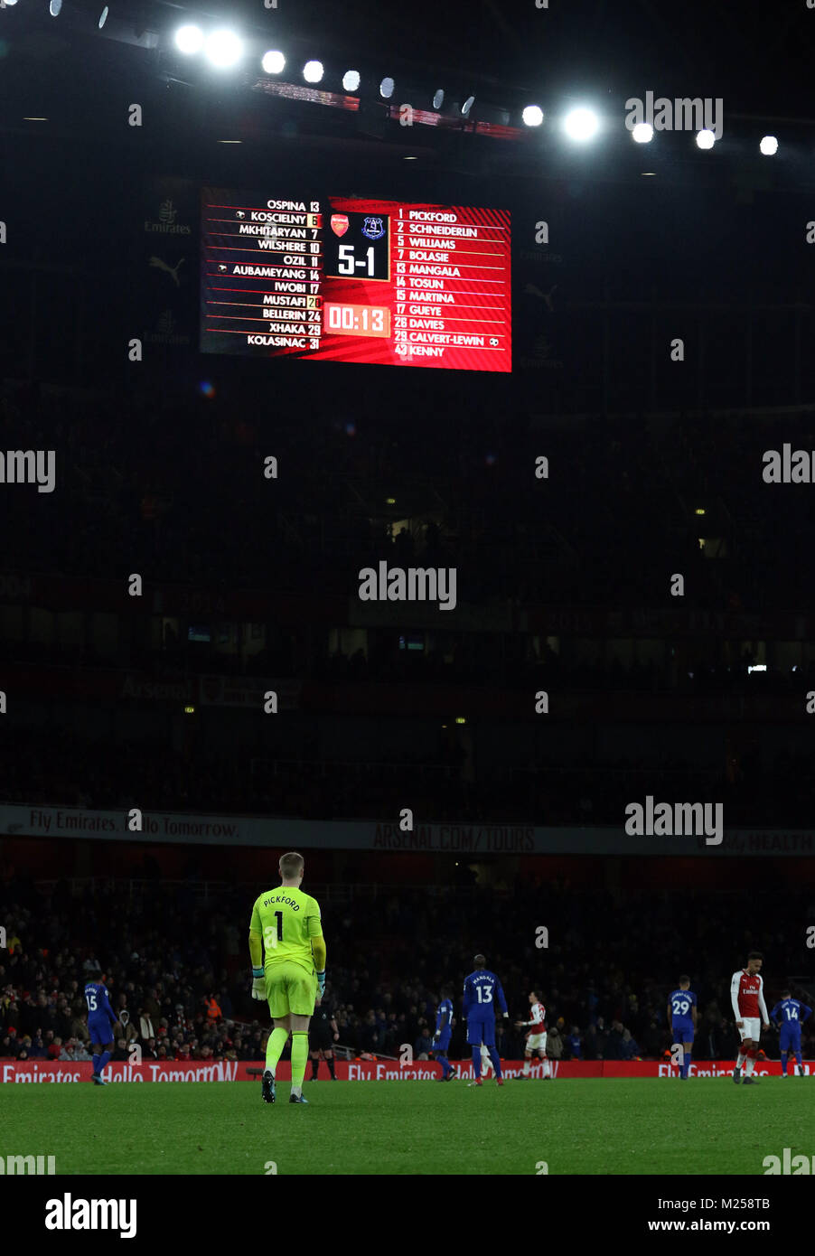 Arsenal 5 1 everton hi-res stock photography and images - Alamy