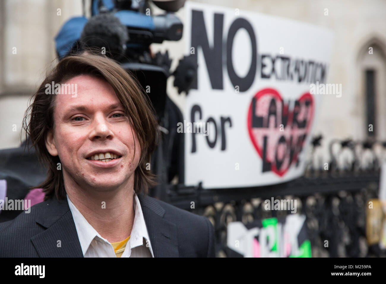 London, UK. 5th February, 2018. Alleged computer hacker Lauri Love ...