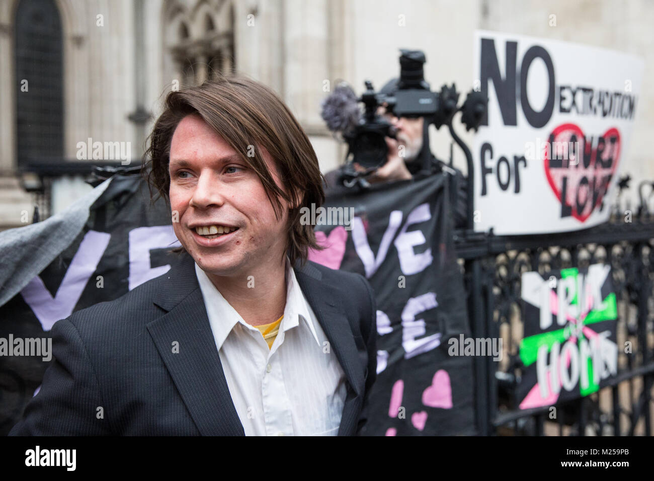London, UK. 5th February, 2018. Alleged computer hacker Lauri Love ...