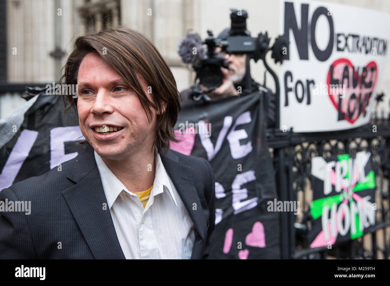 London, UK. 5th February, 2018. Alleged computer hacker Lauri Love ...
