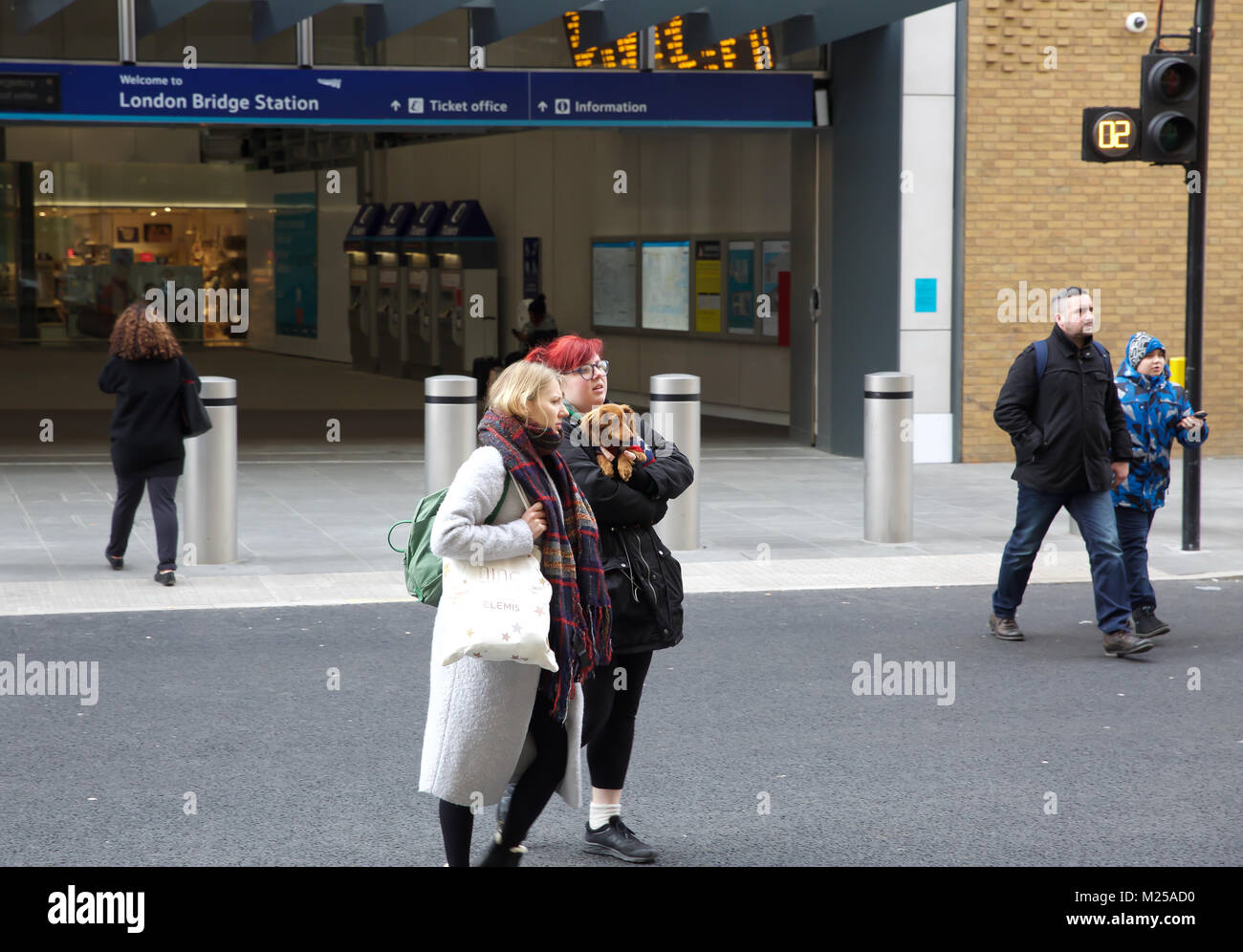 London,UK,5TH February 2018,Dull, cold and miserable by London Bridge ...